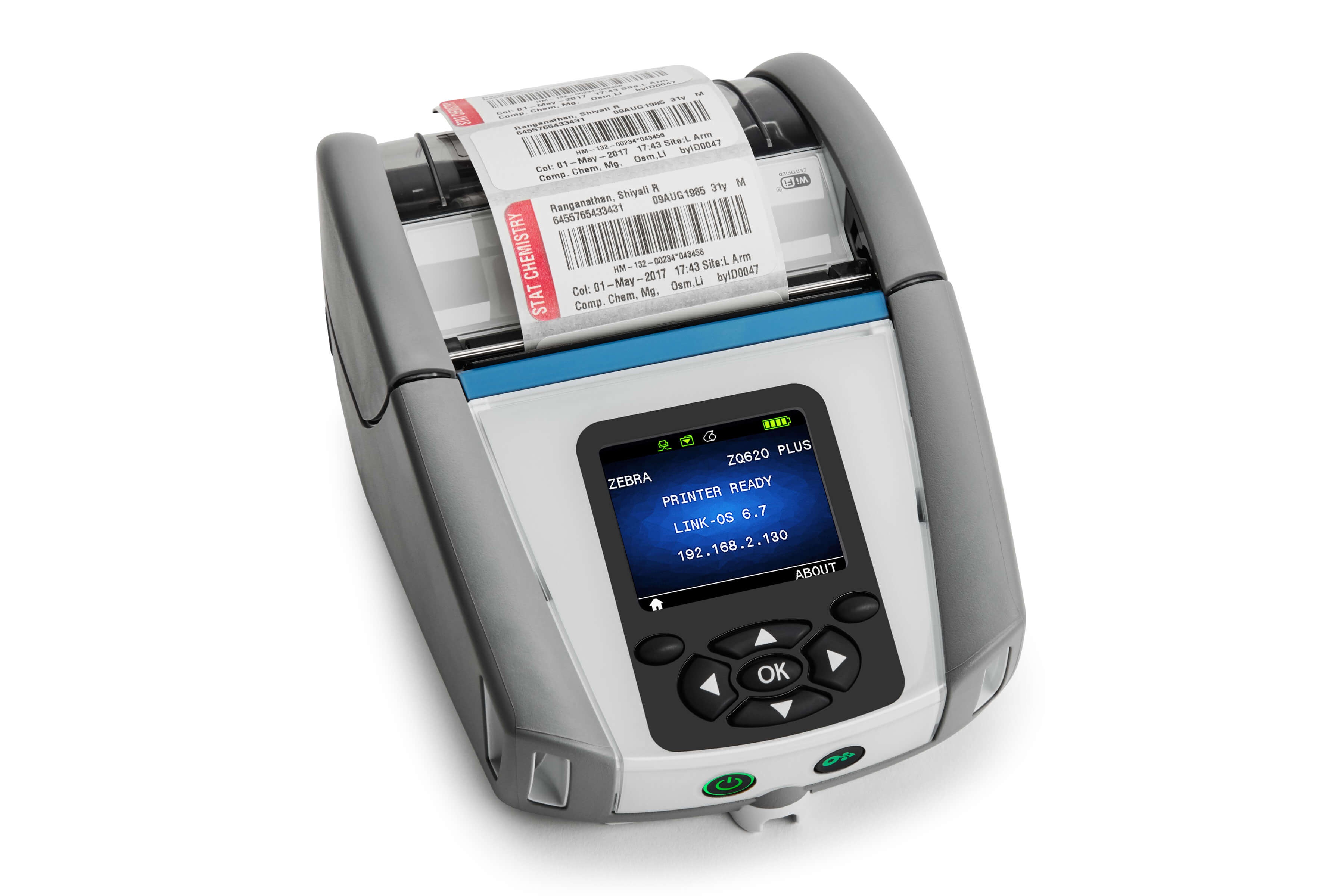 Zebra ZQ620 ZQ620 Plus ZQ620 Plus-HC mobile printer