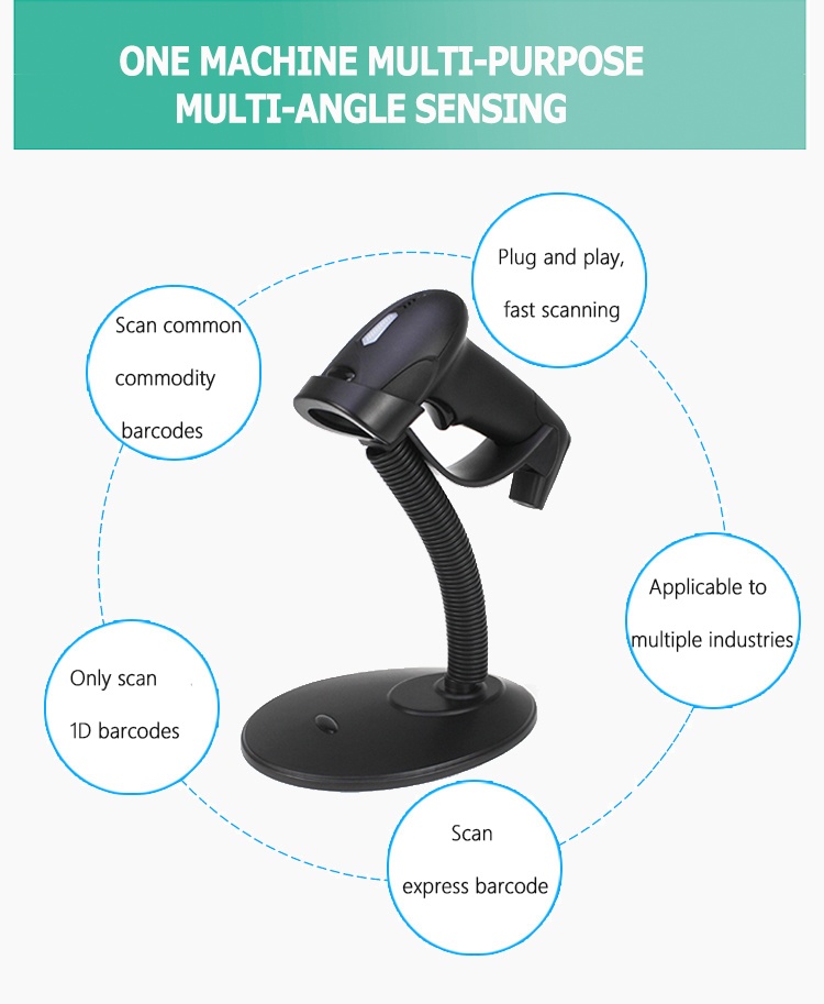 Codable LK1200 Handheld scanner Cost-effective wired 1D barcode scanner ...